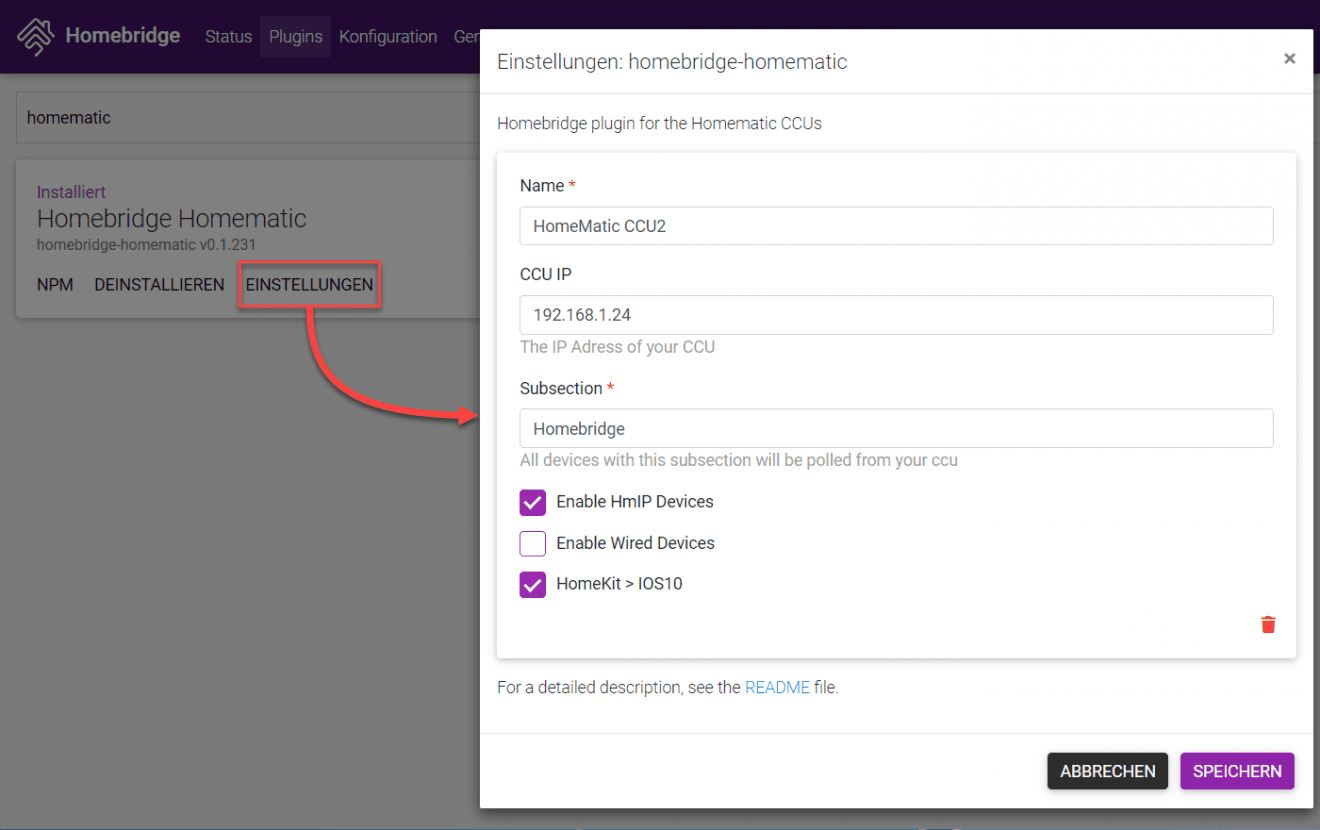Homebridge Homematic - CCU Geräte über HomeKit steuern