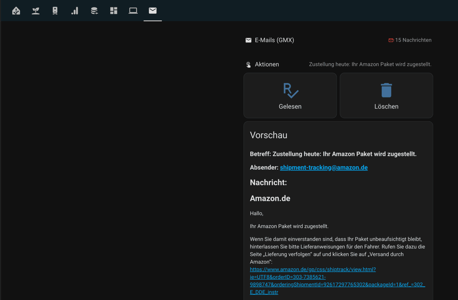 Mit Home Assistant E-Mails überwachen